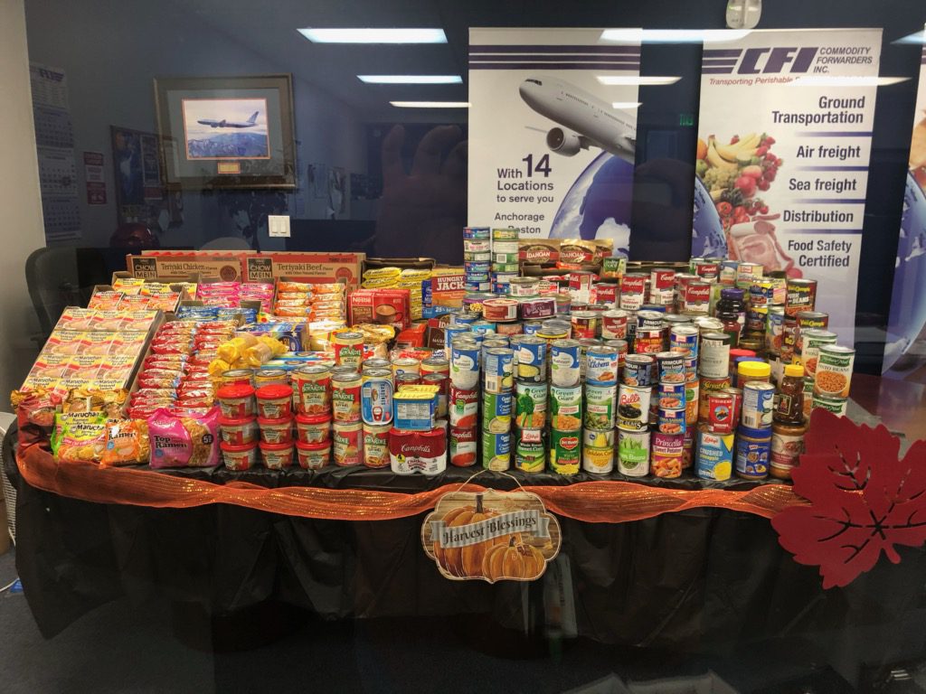 The inaugural CFI food drive results! - Commodity Forwarders